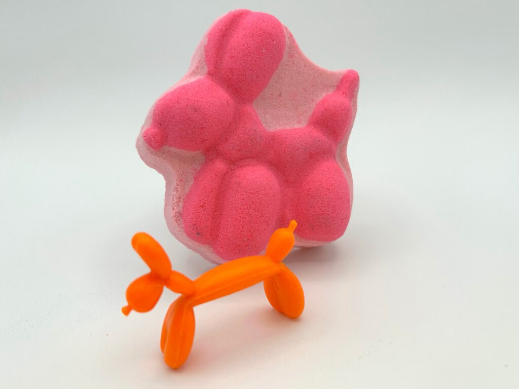 Balloon Dog Kids Bath Bomb with Fidget Toy Inside
