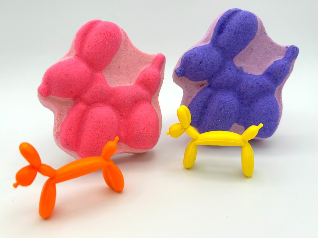 Balloon Dog Kids Bath Bomb with Fidget Toy Inside