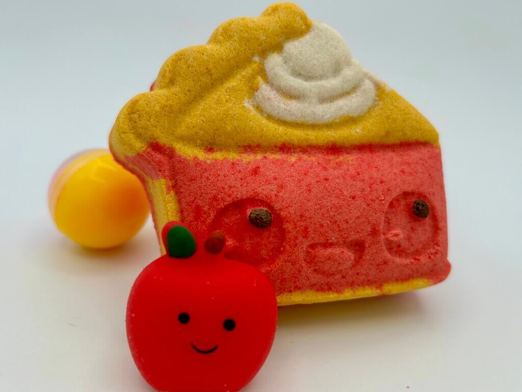 Kawaii Cherry Pie Kids Bath Bomb Squishy Fruit Fidget Toy Inside