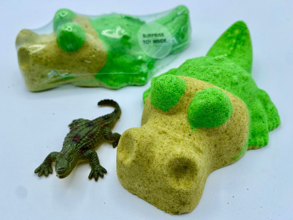 Alligator Kids Bath Bomb with Toy Alligator Inside