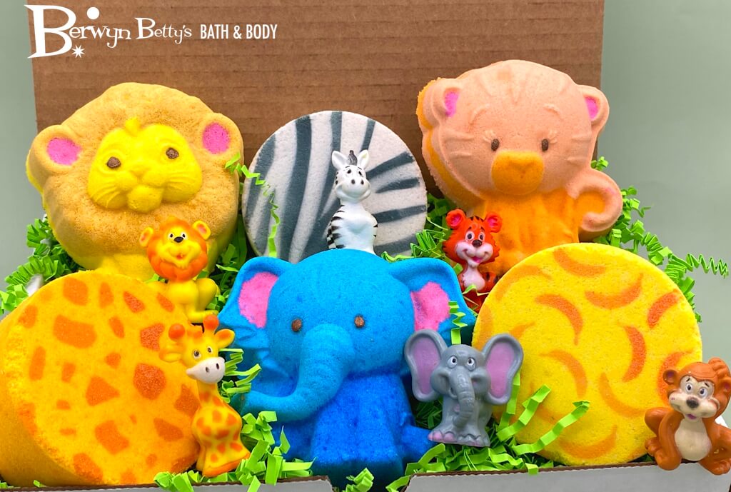 ANIMAL SAFARI Kids Bath Bombs Collection