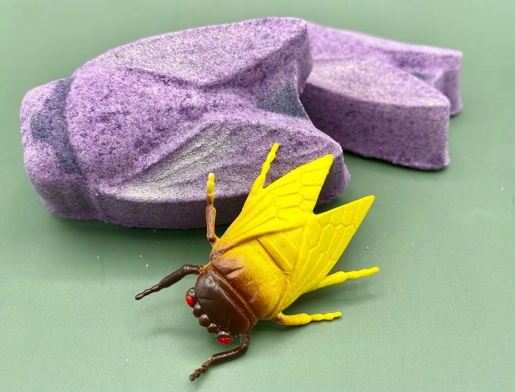 Cicada Kids Bath Bomb with Toy Beetle Inside