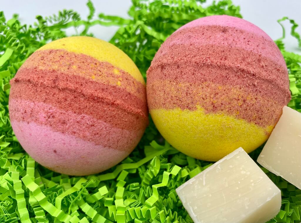 Tulip Bath Bombs with Handmade Soap Inside - 2 ct
